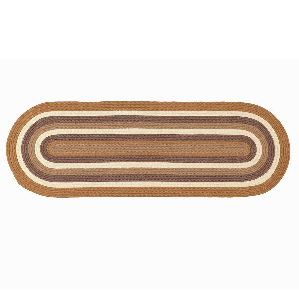 Home Decorators Collection Frontier Gold 2 ft. x 6 ft. Braided Runner ...