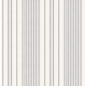 A-Street Prints Destin Grey Stripe Wallpaper Sample 4172-27518SAM - The ...