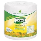 Marcal 100% Recycled 4.3 in. x 3.66 in. Bath Tissue 2-Ply (48-Rolls ...
