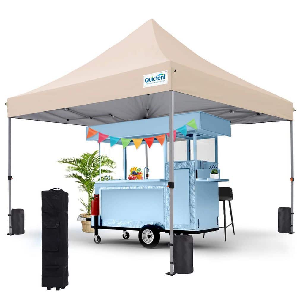 AFAIF 10 ft. x 10 ft. Heavy Duty Pop Up Canopy Tent, Outdoor Canopies ...