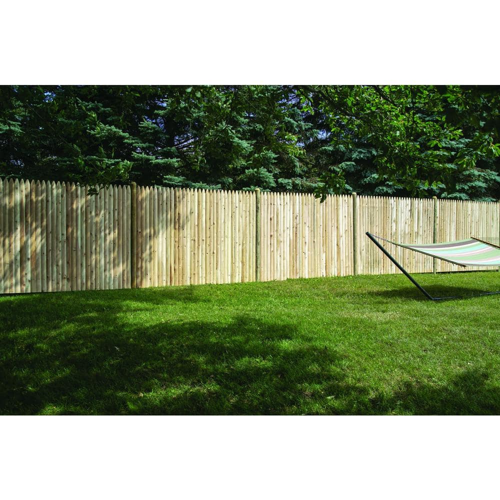 6x8 Eastern White Cedar Stockade on Eastern White Cedar Molded ...