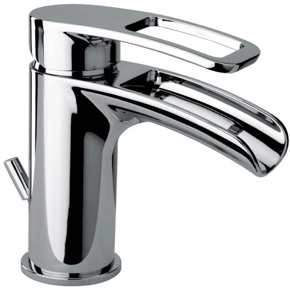 JACUZZI BRETTON Single Handle Single Hole Bathroom Faucet with Drain ...