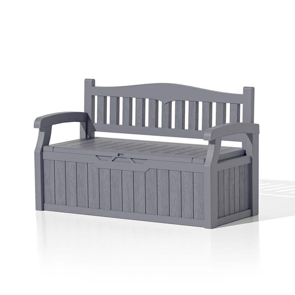 Patiowell 70 Gal. Outdoor Storage Resin Deck Box, Waterproof Patio ...