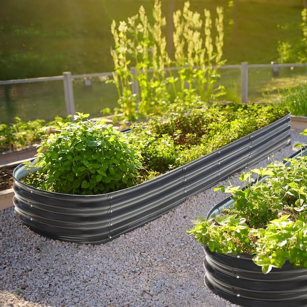 Reviews for VEIKOUS 8 ft. x 2 ft. x 1 ft. Galvanized Steel Raised ...