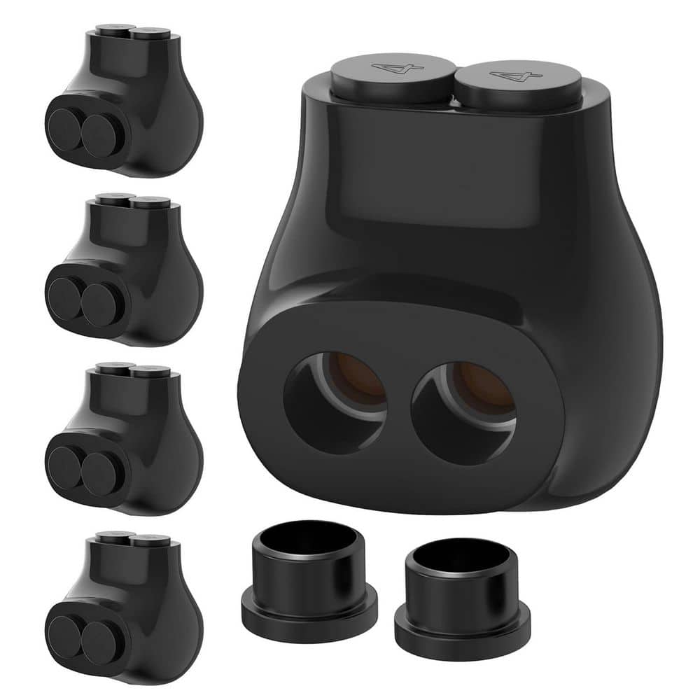 Ahfiwaso 4-14 AWG Wire Range 2 Port Single-Sided Entry Insulated Splice ...