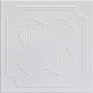 A La Maison Ceilings Country Wheat Ultra-Pure White 1.6 ft. x 1.6 ft ...