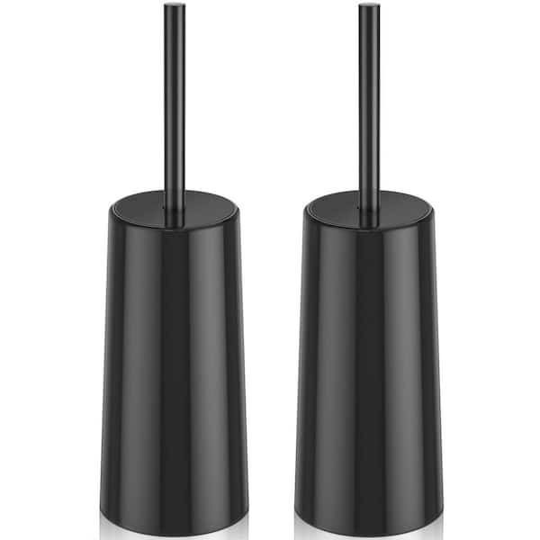 Wudkey 2-Pack Toilet Brush and Holder, Stainless Steel Toilet Bowl ...