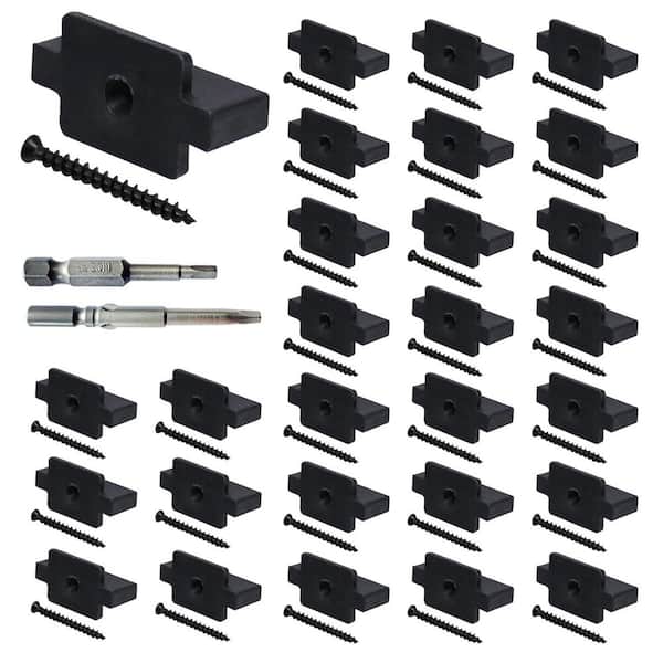 Afoxsos ABS Stainless Steel Hidden Deck Fasteners Black Durable ...