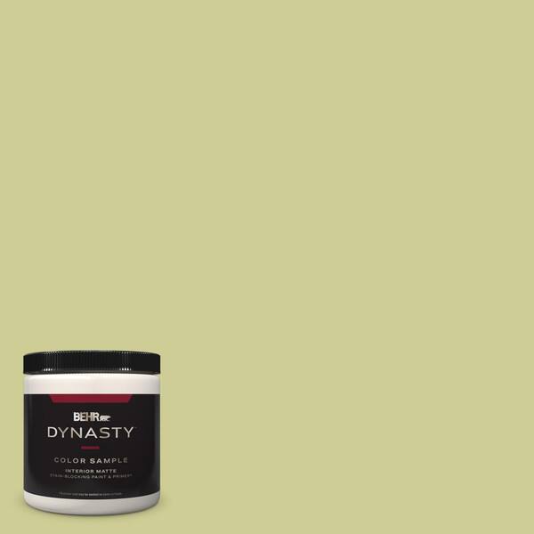 BEHR DYNASTY 8 oz. #400D-4 Corn Husk Green Matte Stain-Blocking ...