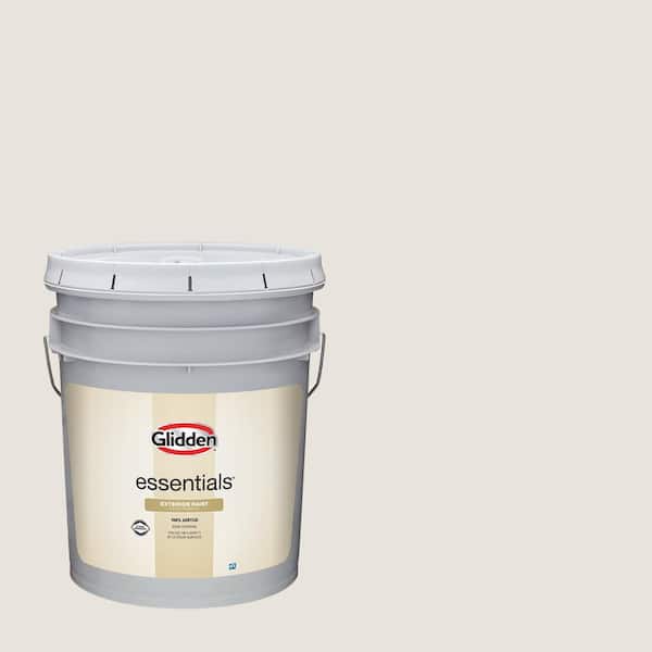 Glidden Essentials 5 gal. PPG1021-1 Mountain Gray Flat/Matte Exterior ...