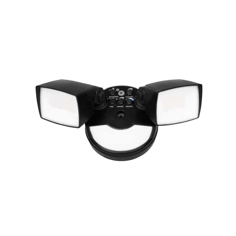 NICOR OLS1 200 Watt Equivalent 3352 Lumens Black Motion Sensing ...