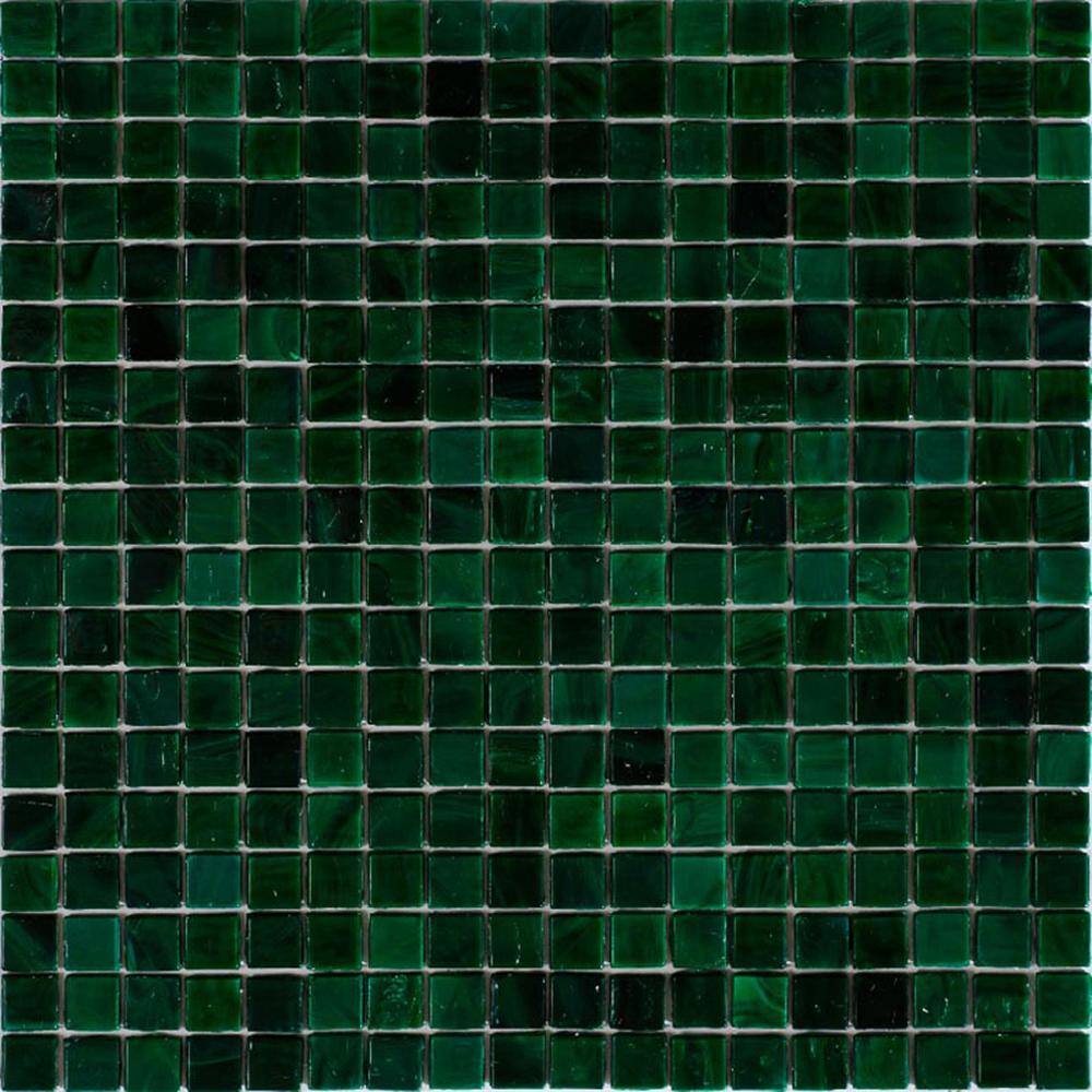 Apollo Tile Skosh 4" x 6" Glossy Bottle Green Glass Mosaic Uniform ...