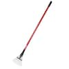 Bully Tools 8 in. Shrub Rake with Fiberglass Handle and 10 Spring Steel ...
