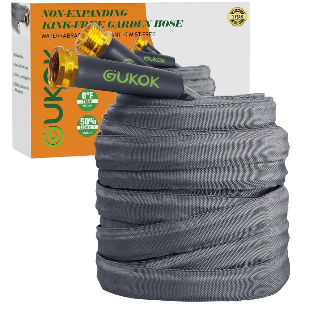 Misopily 3/4 in. Dia. x 50 ft. Non-Expanding Garden Hose, Ultra-Light ...