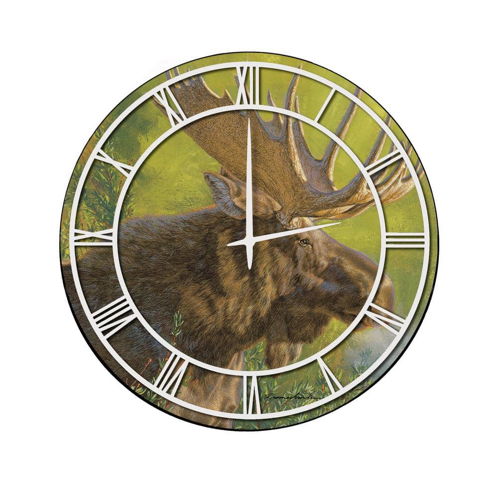 "Crisp Fall Morning Moose" Full Coverage Art and White Numbers Imaged ...