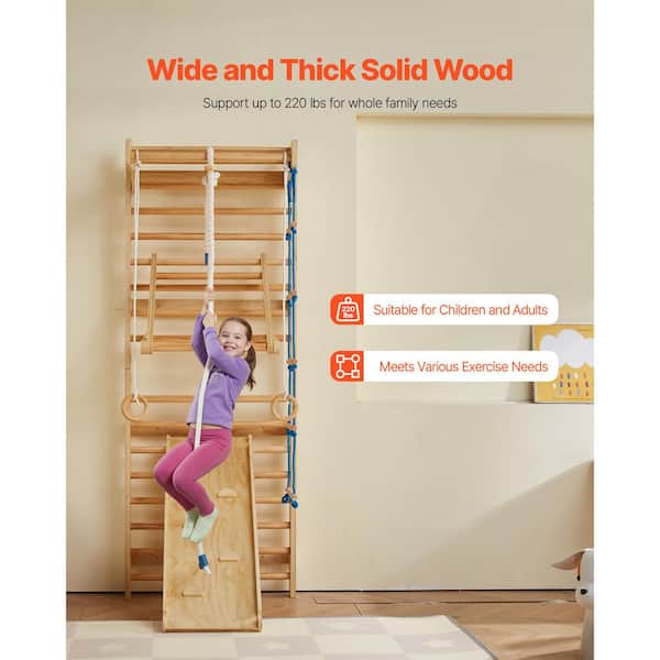 Pull-up Bar Climbing Rope Set For Kids & Adults - With Rope, Pull-Up ...