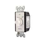 TORK 20 Amp 12-Hour In-Wall Auto-Off Spring Wound Timer, White A512HHW