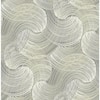 SCOTT LIVING Karson Grey Swirling Geometric Grey Paper Strippable Roll ...