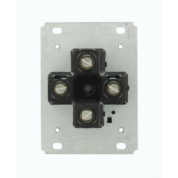 Leviton 60 Amp 120/208-Volt Flush Mounting Non-Grounding Outlet, Black ...