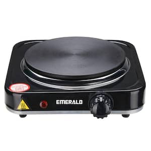 Proctor Silex Single Burner 5.5 in. Stainless Steel Black Hot Plate ...
