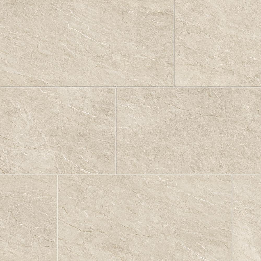 Corso Italia Sample - Slate Ivory Matte 6 in. x 6 in. Stone Look ...
