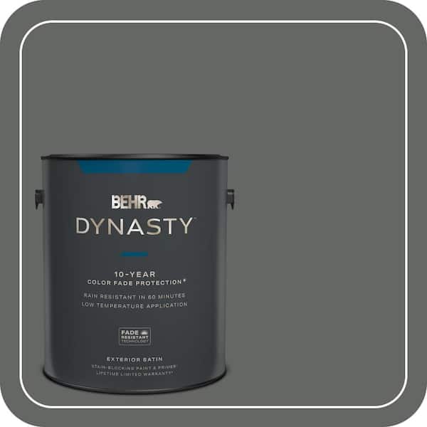 BEHR DYNASTY 1 gal. #PPU25-02 Black Locust Satin Enamel Exterior Stain ...