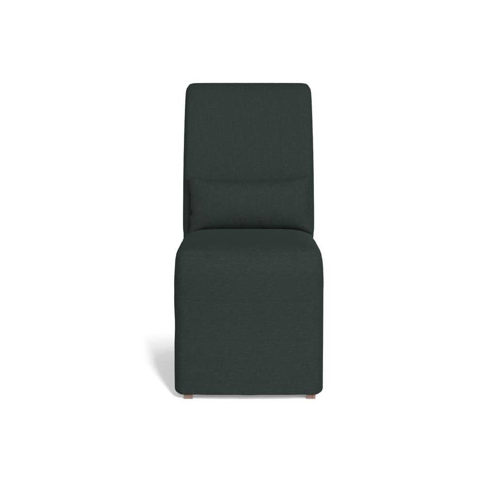 HOME IMPORTS EMPORIUM 38 in.H Gray Finish High Solid Back Armless ...