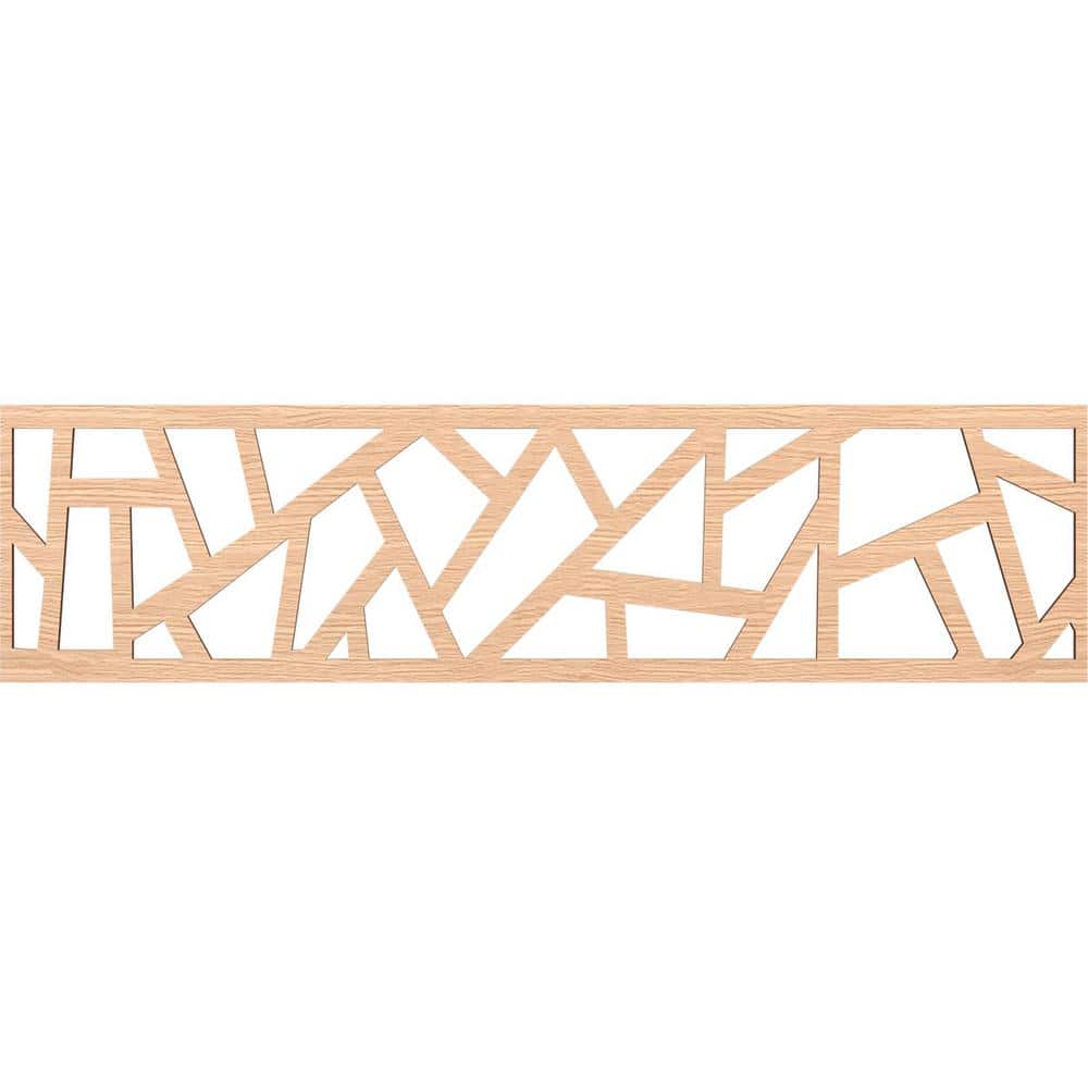 Ekena Millwork Harrisburg Fretwork 0.25 in. D x 47 in. W x 12 in. L Red ...