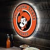 Evergreen Oklahoma State University Round 23 in. Plug-in LED Lighted ...