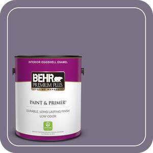 BEHR MARQUEE 1 qt. #660F-6 Peruvian Violet Satin Enamel Interior Paint ...