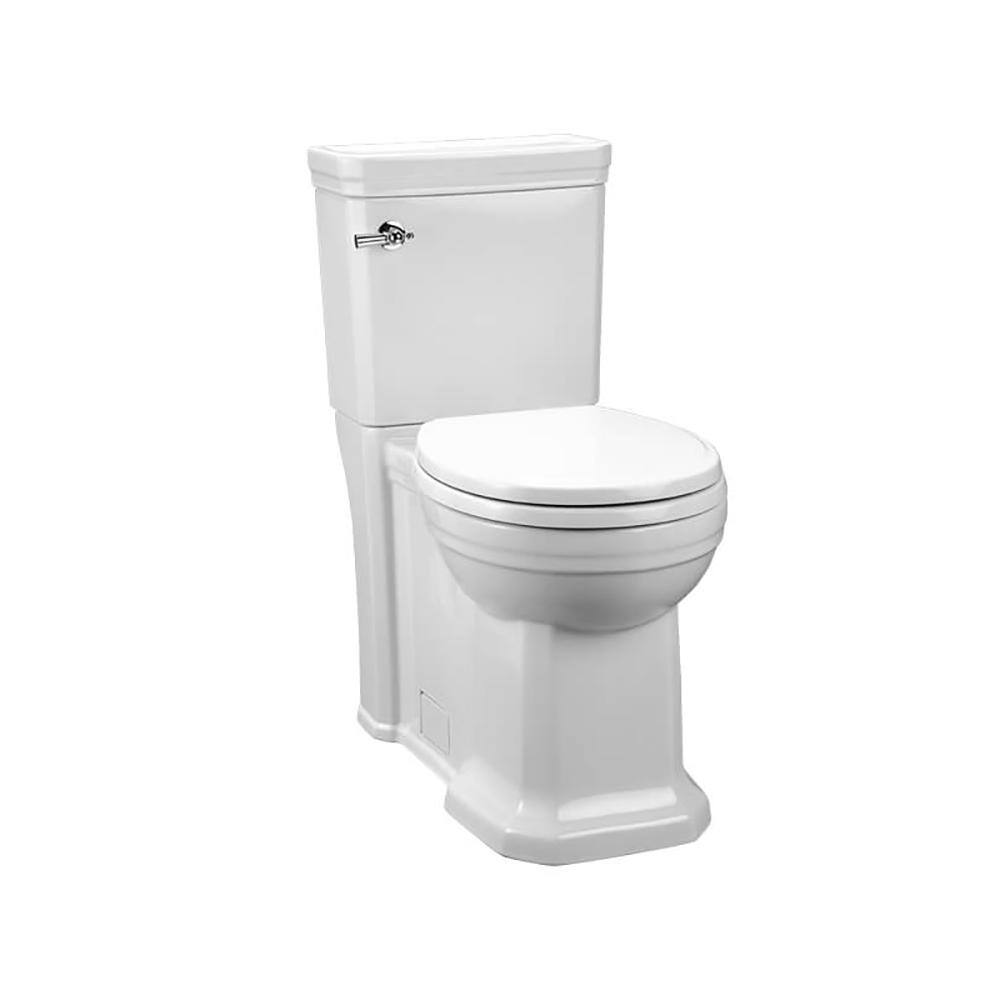 DXV Fitzgerald 2-Piece 1.28 GPF Single Flush Round Toilet in Canvas ...