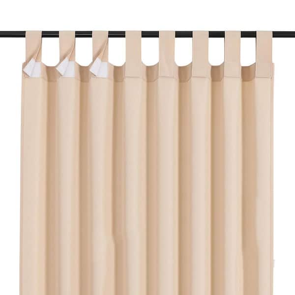 Misopily Outdoor Curtains 52 W x 84 L Waterproof Windproof Gazebo Tab ...
