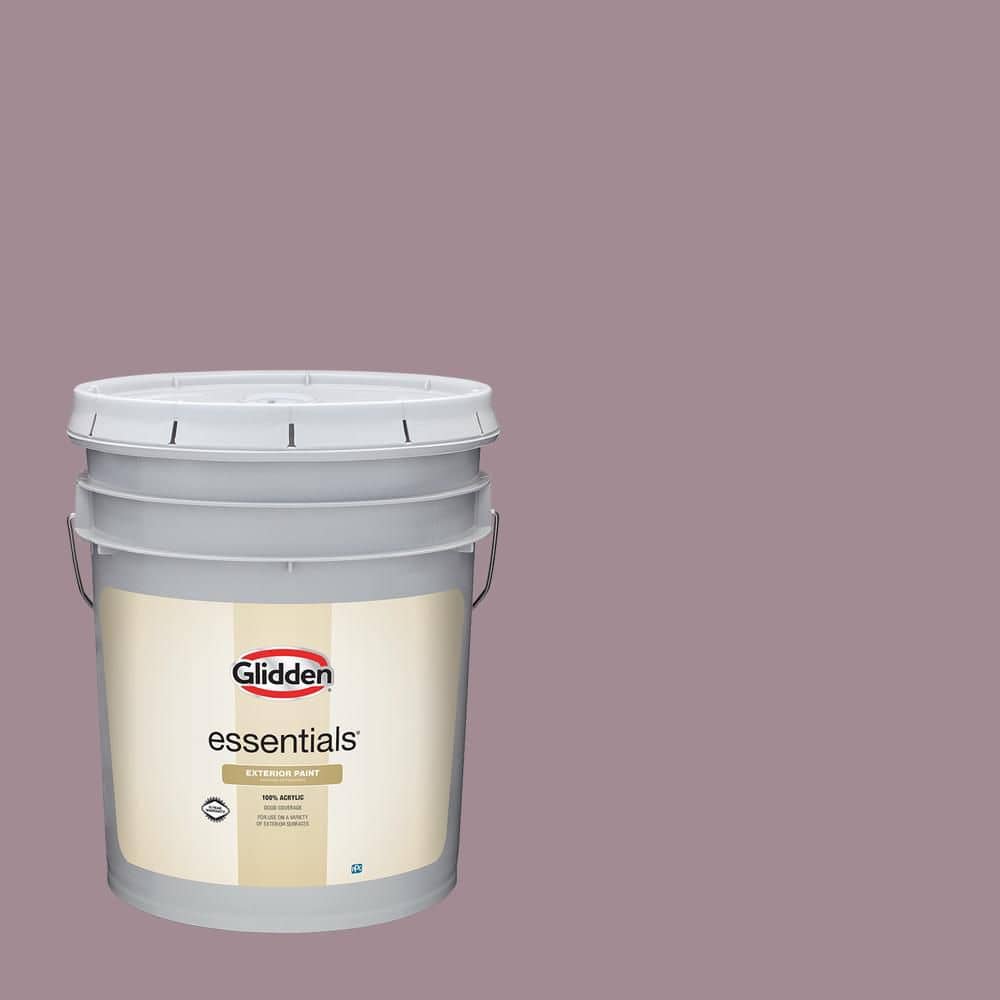 Glidden Essentials 5 gal. PPG1046-5 Gothic Amethyst Satin Exterior ...