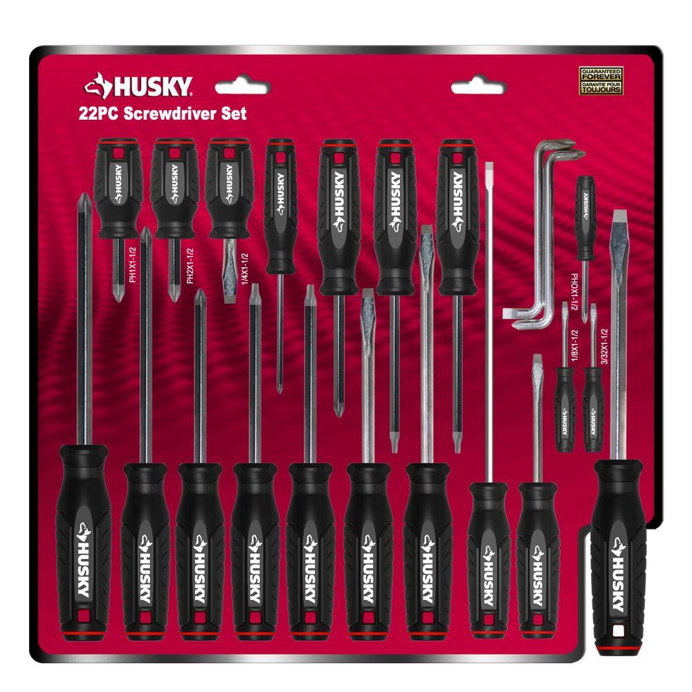 Husky Screwdriver Set (22-Piece) HUSKY022 - The Home Depot