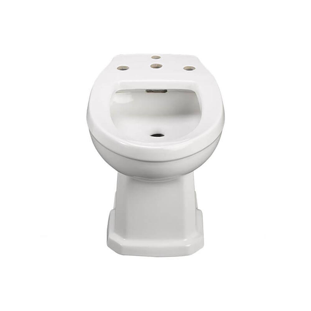 DXV Fitzgerald Elongated Smart Bidet Toilet with 4-Holes in Canvas ...