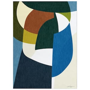Empire Art Direct Multi-Colored 5 ft. x 8 ft. Melding forms I Washable ...