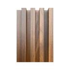 Ejoy SAMPLE 10 in. x 6 in x 0.8 in. Wood Solid Wall Cladding Siding Board in Oak Brown (Sample 1 ...