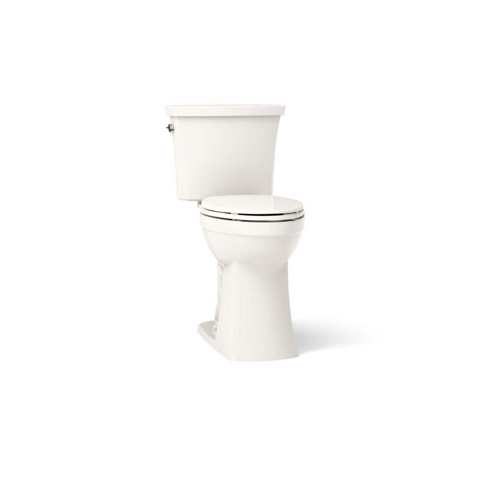 KOHLER Kelston Tall Single Flush 2-Piece Elongated Toilet 1.28 GPF in ...