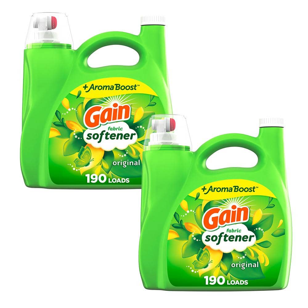 Gain Aroma Boost Ultra Original Scent Liquid Fabric Softener, 190-Loads ...