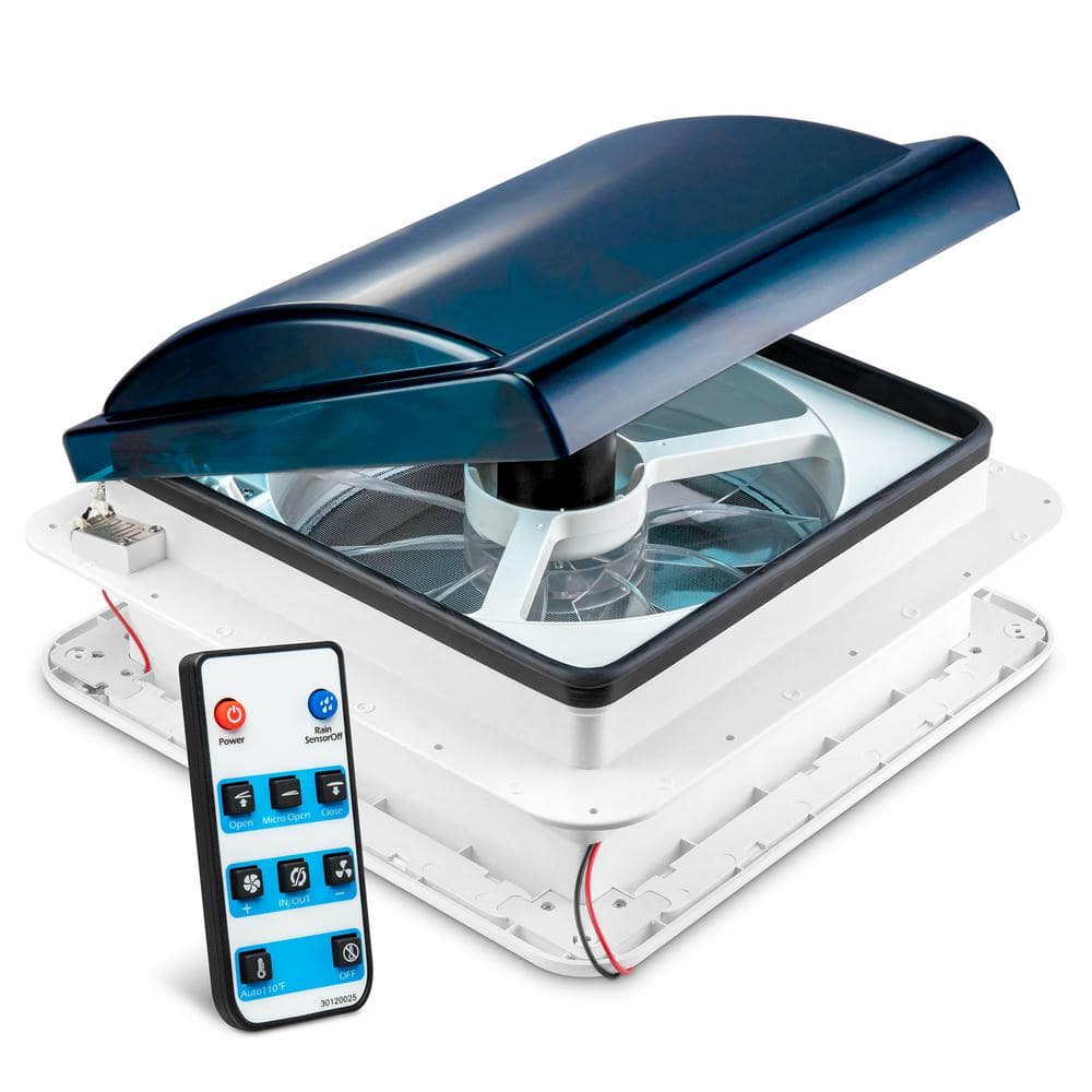 HIKE CREW 14 in. RV Vent Fan with 6-Speed and Remote HCRVF14RWL - The ...