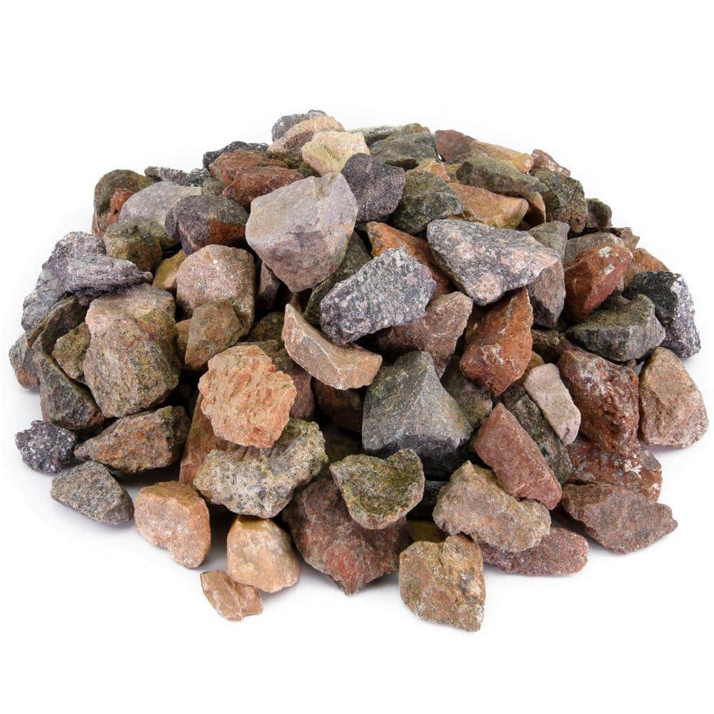 Yard Elements 0.25 cu. ft. 3/4 in. Apache Brown Crushed Landscape Rock ...