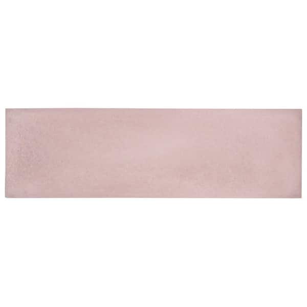 Ivy Hill Tile Vibe Coral 2.36 in. x 0.39 in. Matte Cement Subway Wall ...