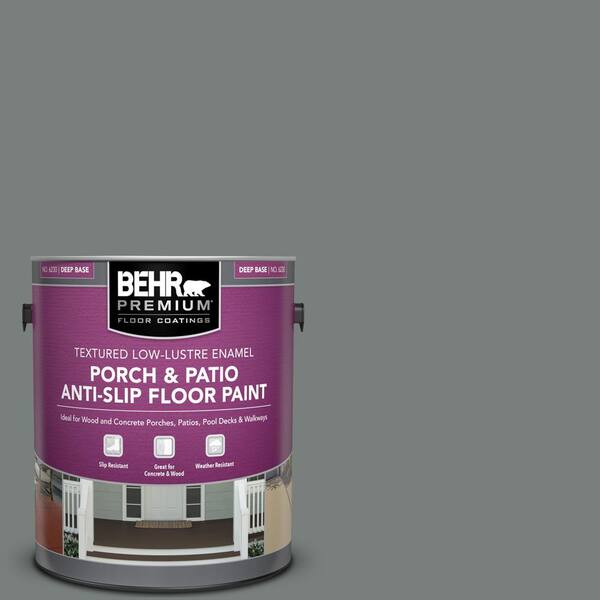 BEHR PREMIUM 1 gal. #PPU25-18 Shutter Gray Textured Low-Lustre Enamel ...