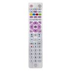 GE 6-Device Backlit Big Button Universal TV Remote Control in Silver ...