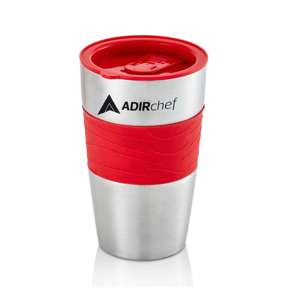 AdirChef 15 oz. Red Stainless Steel Travel Mug (2-Pack)-800-01-RED-MUG ...