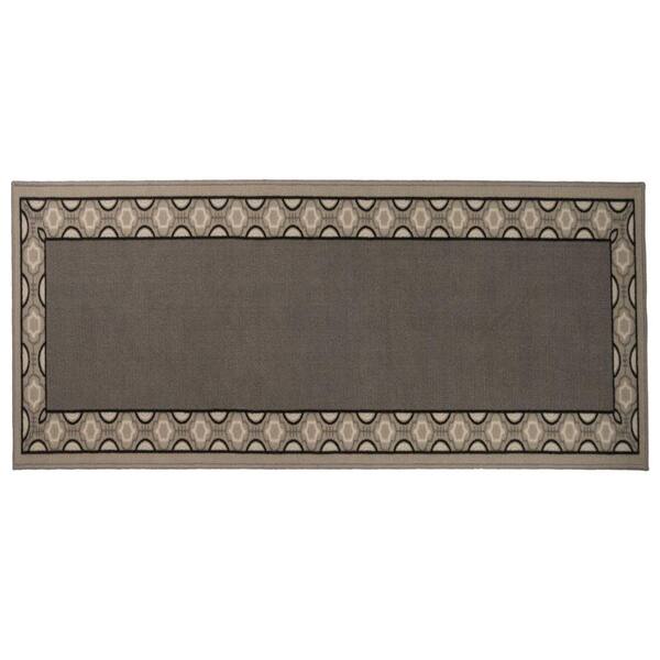 RugStylesOnline Trellis Border Design Grey 23 in. W x 84 in. L Stair ...