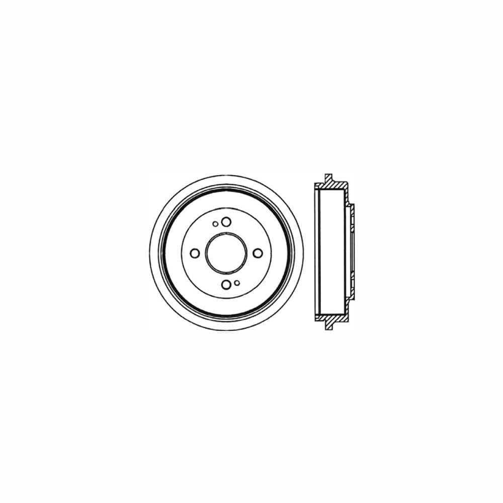Centric Parts Brake Drum 122.40014 - The Home Depot