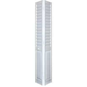 Home Fashion Technologies 36 in. x 80 in. 3 in. Louver/Panel White PVC ...