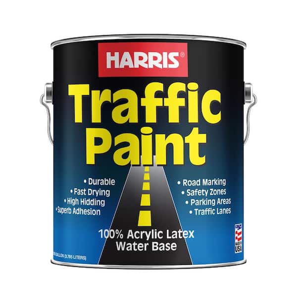 Waterborne Traffic Paint 1 Gal. Flat White Interior Exterior Paint ...