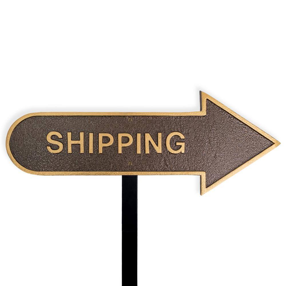 Montague Metal Products 6 in. x 15.5 in. Right Arrow Shipping Statement ...